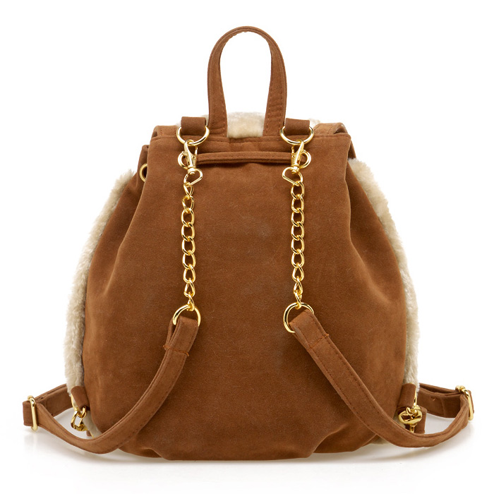 Ladies Sweet Small Fluffy Casual Backpack on Luulla